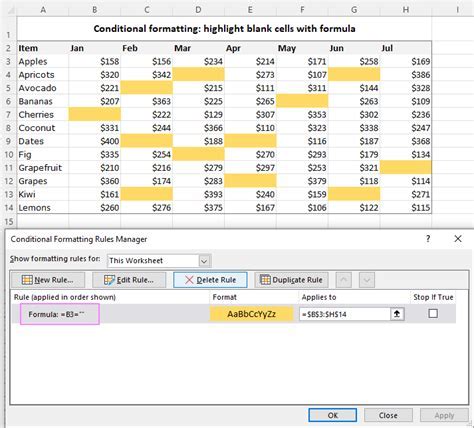 Excel Conditional Formatting For Non-Blank Cells Made Easy