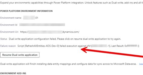 Adventures In Axapta World Dual Write Setup From Lifecycle Services Fails At Application Step