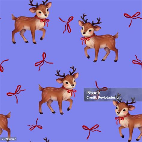 루돌프 순록 산타 클로스 크리스마스 트리 축제 선물 수채화 크리스마스 디자인 크리스마스 포장지 가정 장식 직물 및 직물에 적합한 Eamless 크리스마스 패턴 전통에 대한