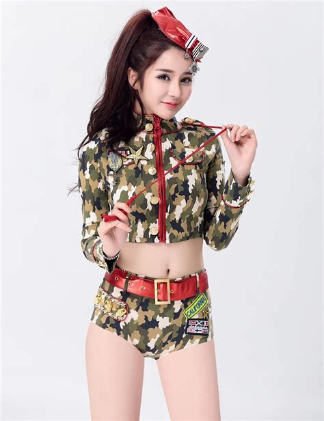 Moonight Sexy Costume Women Cosplay Military Uniform Camouflage Costume