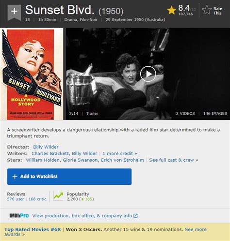 선셋대로 1950 1080p [빌리 와일더] 윌리엄 홀든 글로 리아 스완슨