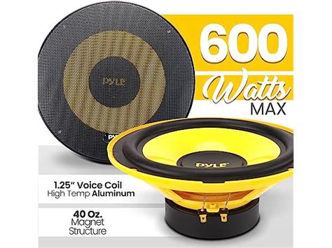 Pyleusa 600w Car Midbass Speaker System Pair