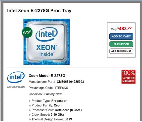Intel Xeon E-2278G finally available! - Motherboards and CPUs - Unraid