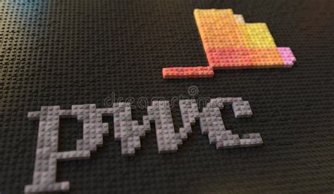 Toy Bricks Compose Logo Of Pwc Editorial Conceptual 3d Rendering