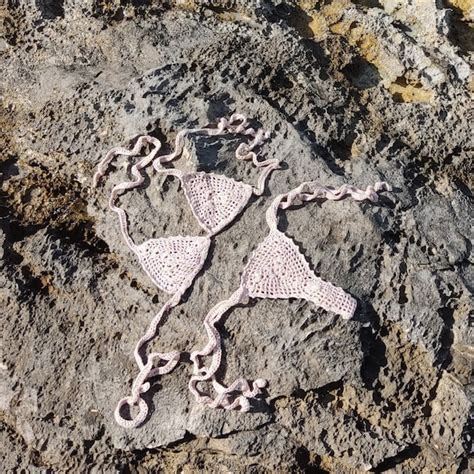 Thong Bathing Suit Set Etsy