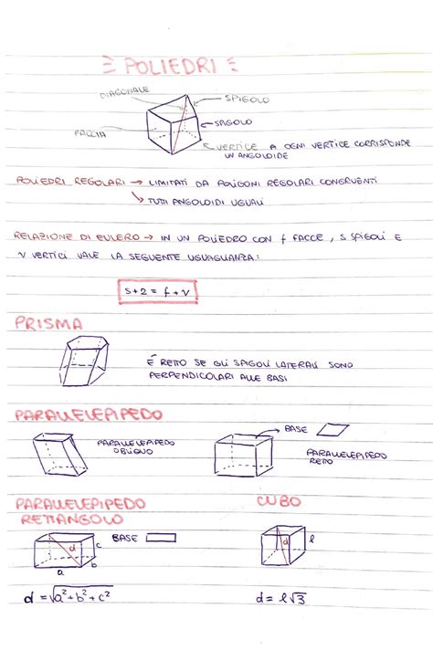 Appunti Per Scuole Medie E Superiori Di Matematica Parte 1 Schemi E