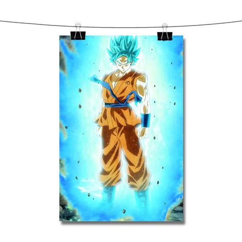 Dbz Goku Super Saiyan Blue Poster Wall Decor Twentyonefox