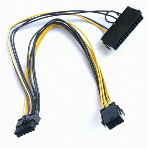 Atx Psu Power Supply Cable 24pin Cpu 8pin 4 4pin To 12pin Connector For Hp 1366 Dual X58