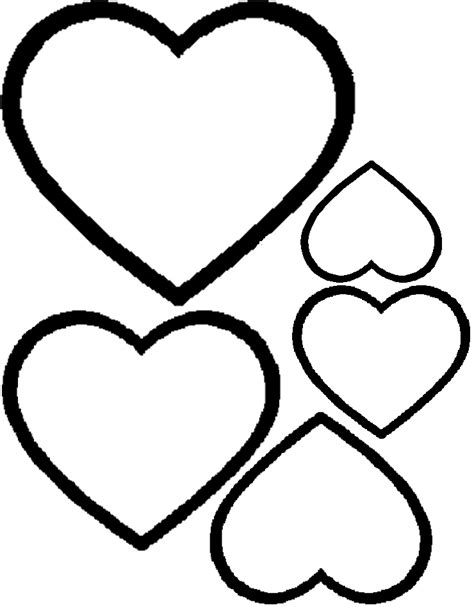 Heart Templates Different Sizes