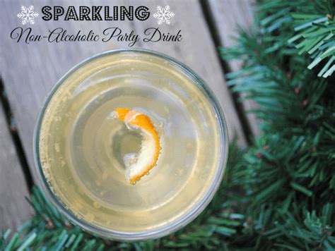 Sparkling Non Alcoholic Party Drink Recipe With A Touch Of Tangerine