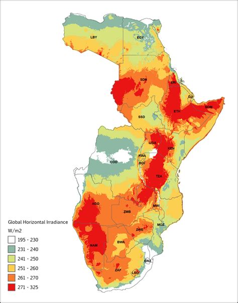 Global Horizontal Irradiance Solar PV Resource Above The Minimum