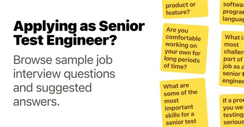 Senior Test Engineer Interview Questions