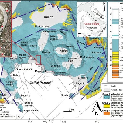 A Schematic Geological Map Of Campi Flegrei Modified After Vitale