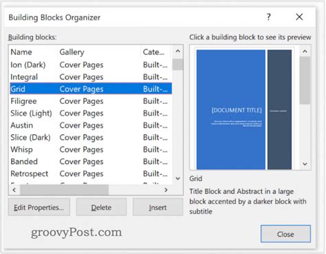How To Use Building Blocks In Microsoft Word