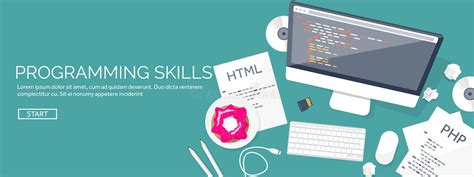 Programming And Coding Flat Computing Background Code Hardware