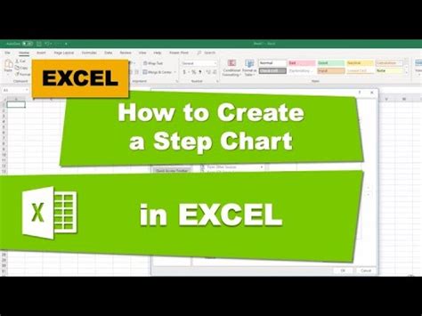 How To Create An Excel Step Chart Youtube