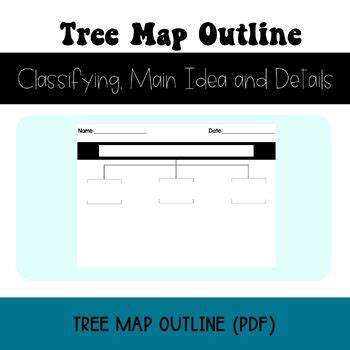 Tree Map Outline By Cacti Classroom TPT