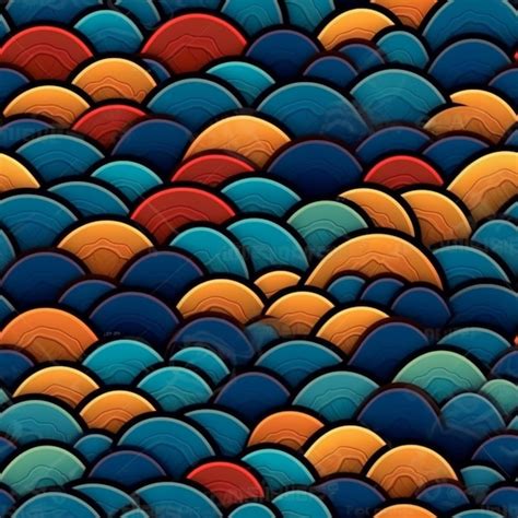Premium Ai Image A Close Up Of A Colorful Pattern Of Wavy Waves