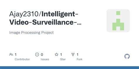 Github Ajay Intelligent Video Surveillance System Using Deep