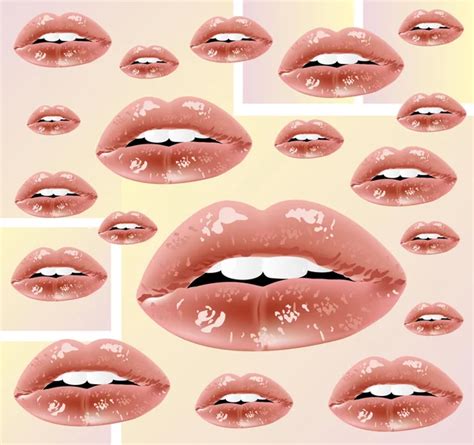 Red Kiss Lips — Stock Vector © Olgatropinina 10816641