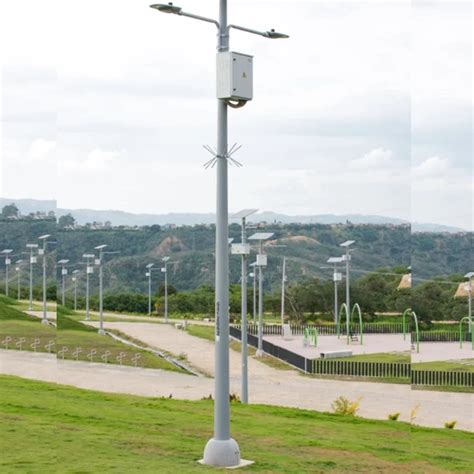 Poste En Fibra De Vidrio Metros Kgf Para Redes Mt Bt