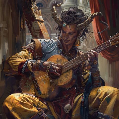 Tiefling Bard Character Design For 5e Adventures Figuren Konzept