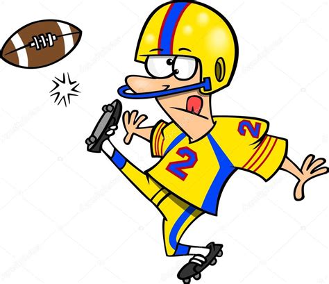 Cartoon Football Kicker — Stock Vector © Ronleishman 14002958