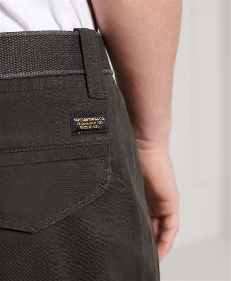 Mens Core Cargo Heavy Shorts In Bitter Black Superdry