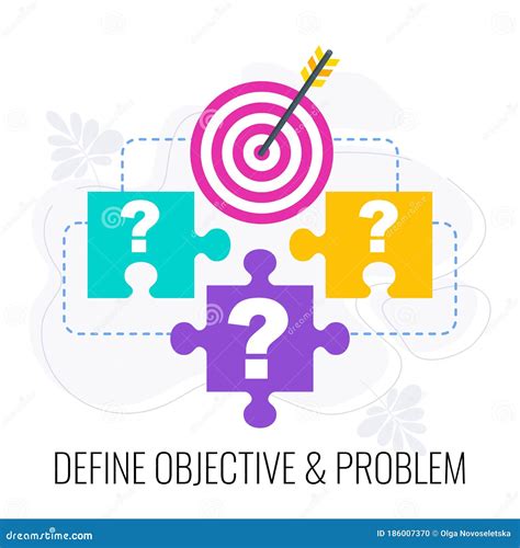 Define The Problem Concept Problem Solving Process Cartoon Vector