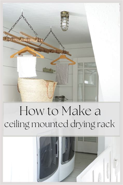Diy Ceiling Pulley Clothes Drying Rack Shelly Lighting