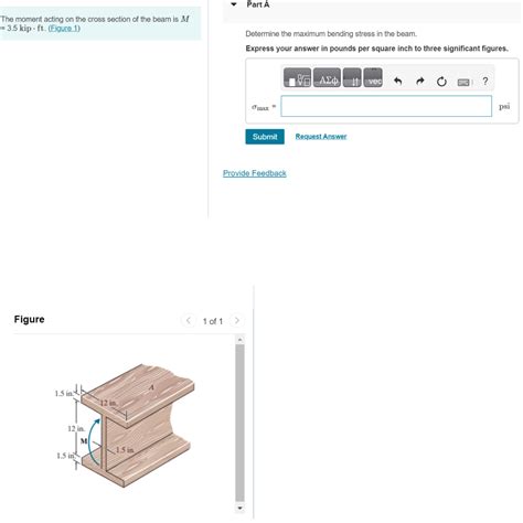 Solved Part AThe Moment Acting On The Cross Section Of The Chegg