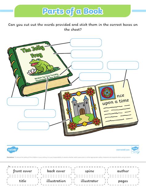 Parts Of Book Labelling Pdf