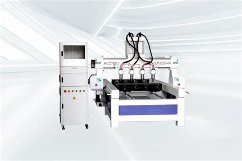 Affordable 4 Head 1325 Wood Cnc Router With Rotary Axis