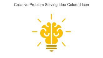 Creative Problem Solving Idea Colored Icon In Powerpoint Pptx Png And Editable Eps Format PPT Sample