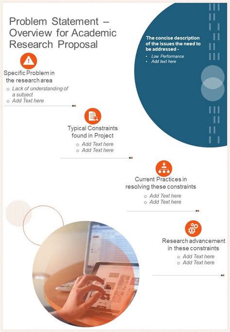 Problem Statement Overview For Academic Research Proposal One Pager Sample Example Document
