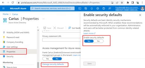 Security Defaults