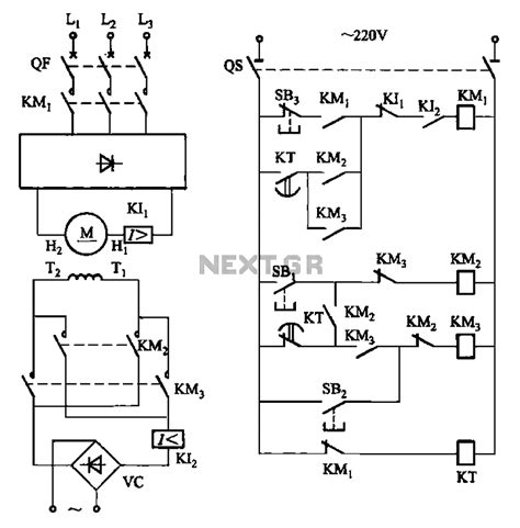 Separately Excited DC Motor Reversing Circuit Under Motor Control