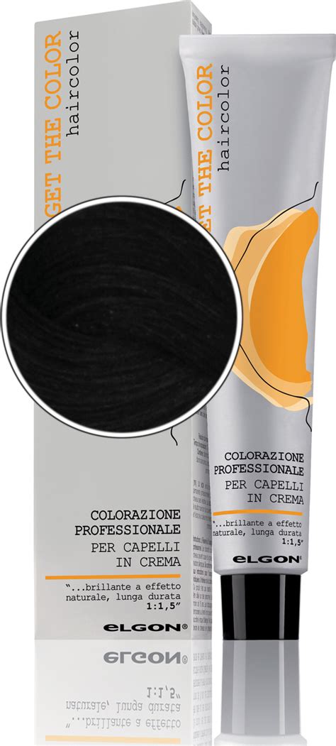 ELGON Get The Color Крем-краска 1, оттенок: черный 100 мл. — купить в ...