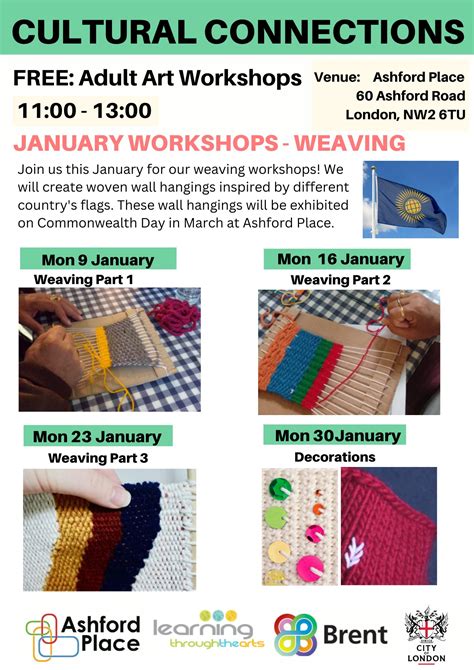 Cultural Connections January Workshops Learning Through The Arts