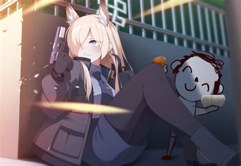 Sensei Doodle Sensei And Kanna Blue Archive Drawn By Mofu Namako Danbooru