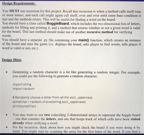 Solved Project Objectives Using Recursion To Solve A