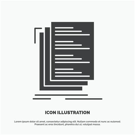 Code Coding Compile Files List Icon Glyph Vector Gray Symbol For Ui And Ux Website Or