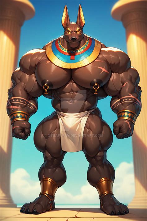 Open Anubis Oc Anthro 2 By Xtrafurry On Deviantart