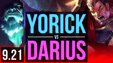 Yorick Vs Darius Top Euw Master V921 Youtube
