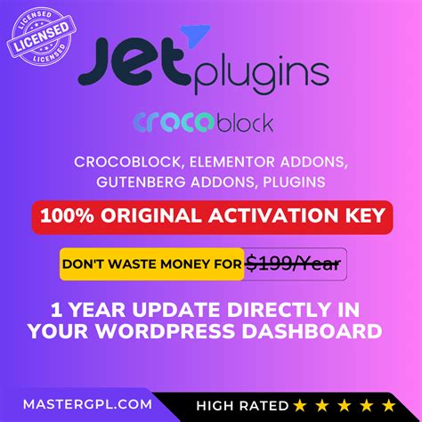 Crocoblock Jetplugins All Addons 100 Original License Key Lifetime
