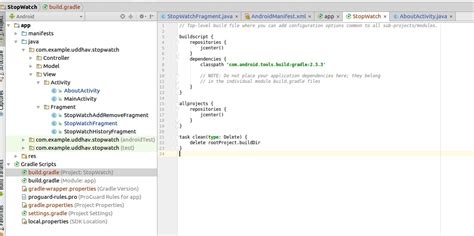 Android No Test Task In Gradle Build Stack Overflow