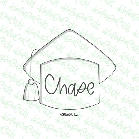 Classic Grad Hat Cookie Cutter Kaleidacuts