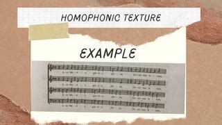 Homophonic Texture Pdf