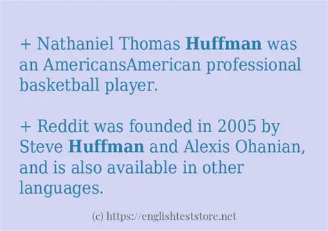 Huffman Sentence Examples Englishteststore Blog