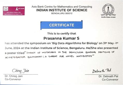 Prasanna Kumar S On Linkedin Bigdata Biology Iisc Research